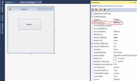 Burak KARATATAR Windows Form Accept Button Kullanımı