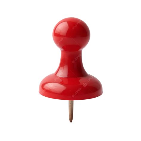 Vertical Red Push Pin With Sharp Tip Red Push Pin Vertical Pin Png