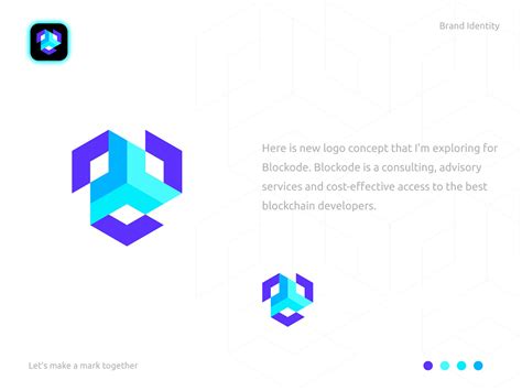 Blockchain Logo Design Block Crypto Cube On Behance