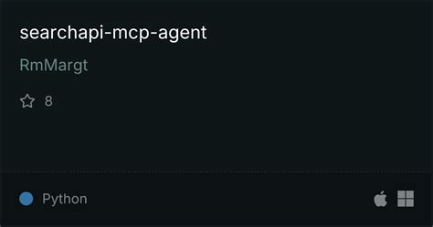 searchapi mcp agent glama