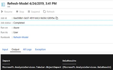 Refresh Azure Analysis Services Models With Azure Automation