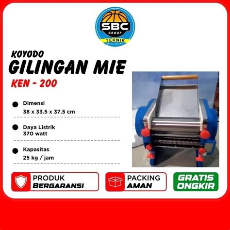Jual Mesin Gilingan Mie Elektrik Mesin Cetak Mie Elektrik Kyodo Ken 200 Noodle Maker Shopee