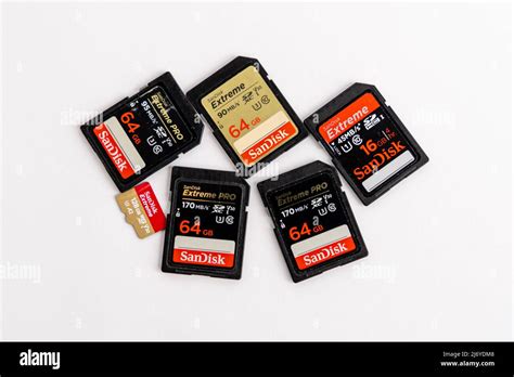Sandisk Memory Cards In Different Sizes And Forms SD Card Equipment Of