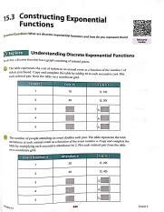 Constructing Exponential Functions Understanding Discrete Course Hero