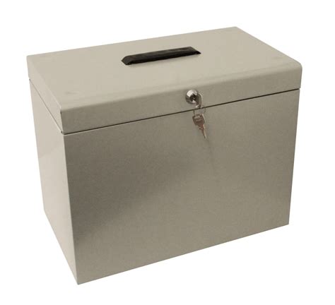 Lockable A Metal File Box Filing Storage Inc Extra Free Suspension Files EBay UK