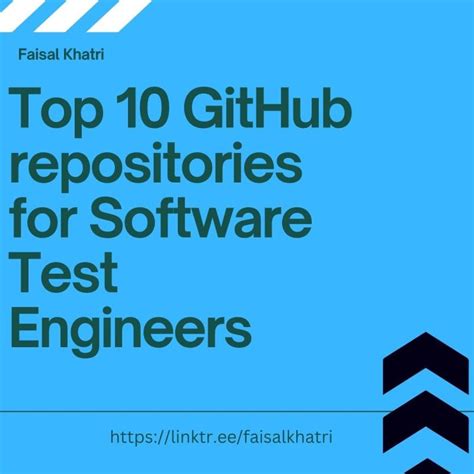 top 10 github repositories for software testers mohammad faisal khatri