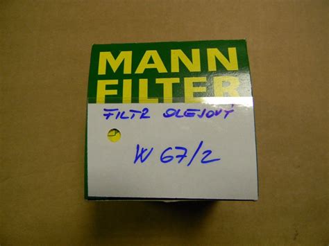 Mann filter Olejový filtr W67/2 | ELVA PROFI