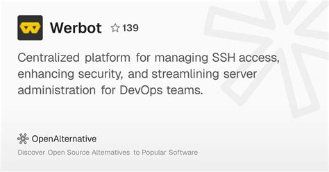 werbot secure scalable server access management for devops