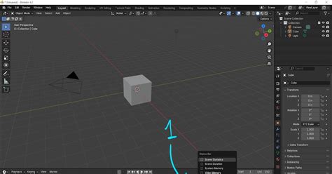Blender How To Show Poly Count