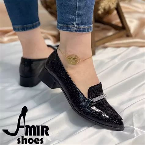 خرید و قیمت کالج نوار نگین پوست ماری از غرفه کیف و کفش امیر تبریز