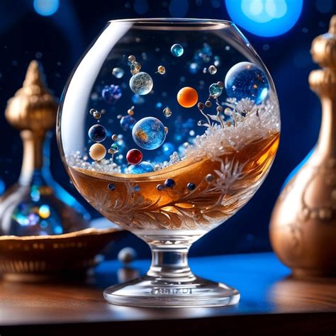 Premium Photo Universe In A Glass The Entire Universe Contained