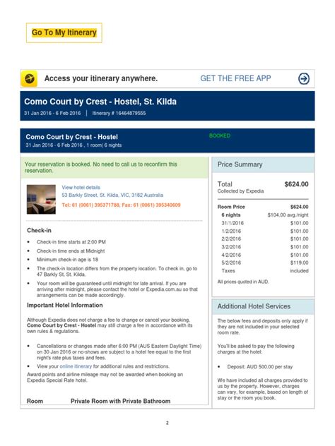 Hotel Recipt Pdf Fee