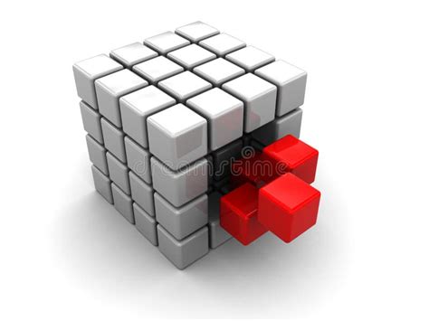 Abstract Cube Structure Stock Illustration Illustration Of