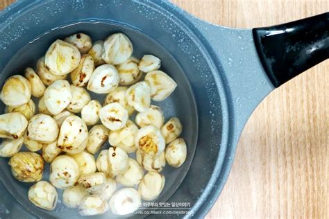 [아이간식]제철요리 맛밤만들기 밤조림만들기
