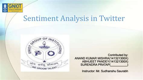Sentimental Analysis Of Twitter Data Ppt