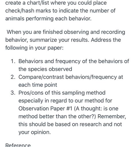 solved for observation paper 2 method scan sampling in