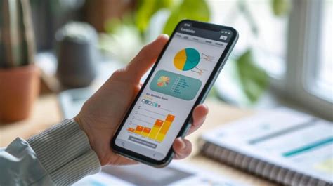 Premium Photo A Hand Holding A Smartphone Displaying A Financial App Interface Managing