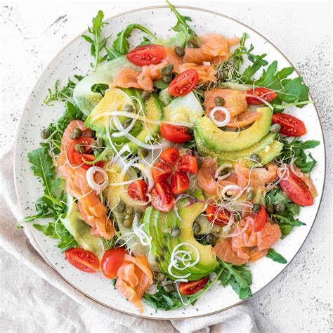 Easy Smoked Salmon Salad Recipe • Bites In The Wild