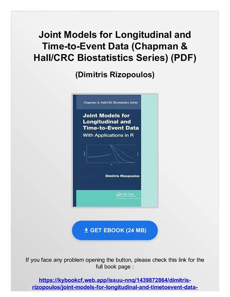 Free Pdf Joint Models For Longitudinal And Time To Event Data Chapman And Hall Crc Biostatistics