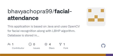 Facial Attendanceopencv 341jar At Main · Bhavyachopra99facial