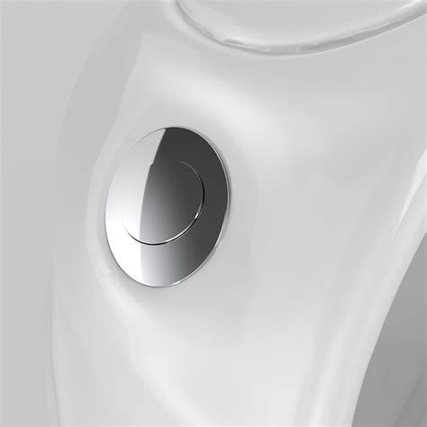 Contemporary Circular Shaped One Piece Toilet With Polymer Antimicrobial Seat And Siphon Jet