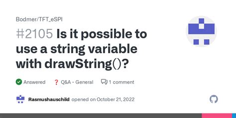 Is It Possible To Use A String Variable With Drawstring · Bodmer Tft Espi · Discussion 2105