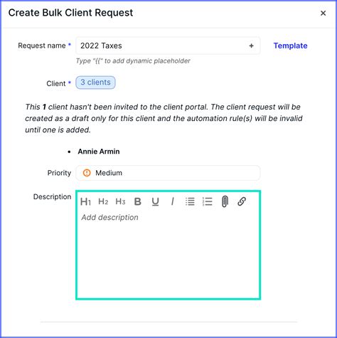 Create And Send Bulk Client Requests Canopy