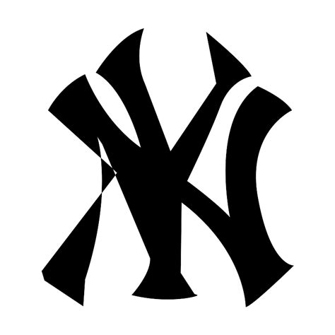 New York Yankees Logo Black And White