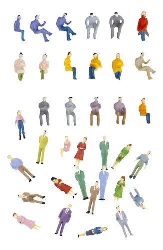 200 Figuras De Personas De Trenes En Miniatura Pintadas Envío Gratis