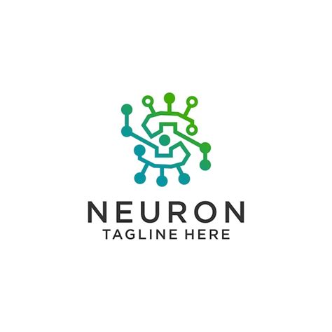 Premium Vector Simple Neuron Design Inspiration Logo Icon Design