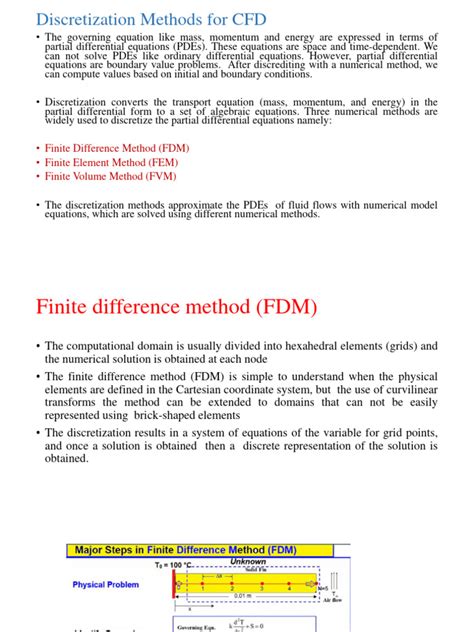 Finite Difference Method Pdf Teaching Methods And Materials