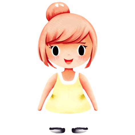Blonde Afroamerican Anime Girl Graphic · Creative Fabrica