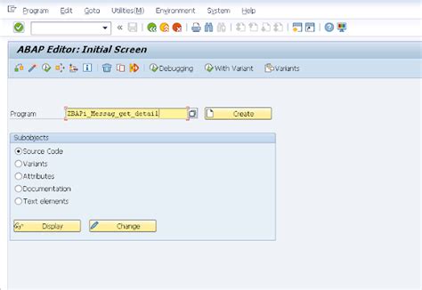 Sap Tech Calling Bapis From Sap Abap Ex Bapi Message Getdetail
