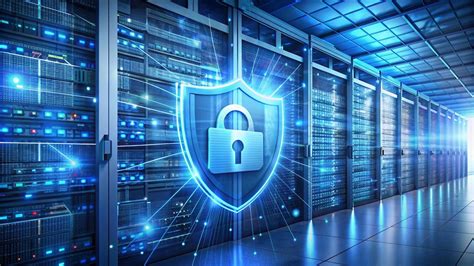 Web Site Header Cyber Security Information Privacy And Data Protection Concept On Server Room