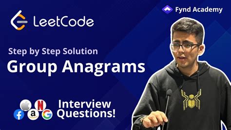 Leetcode 49 Group Anagrams In Python Leetcode Problem Solving Python Tutorial Youtube