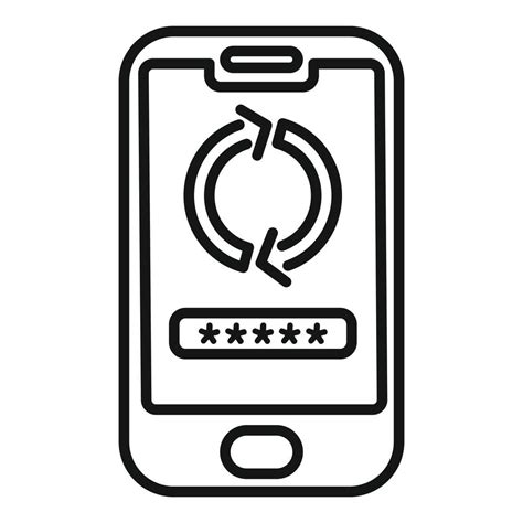 Smartphone Password Recovery Icon Outline Vector Ui Page 14861495