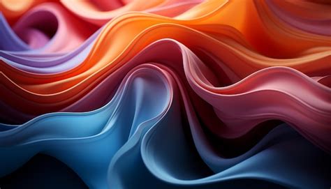 Free Photo Abstract Backdrop With Smooth Flowing Wave Pattern In
