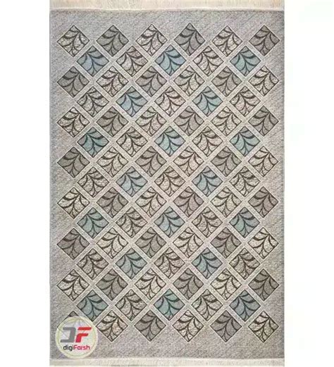 قیمت و خرید فرش ماشینی گبه فانتزی اتاق خواب زمینه نقره ای کد 500