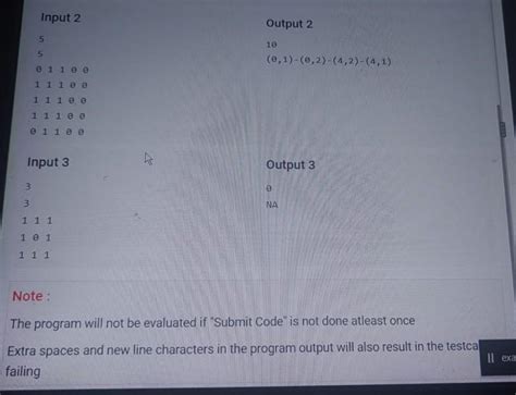 Solved Given A Binary Matrix Xy Write A Program To Find
