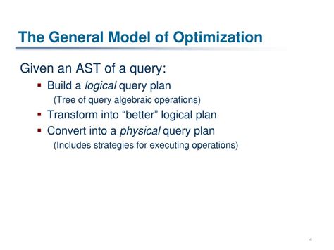 Ppt Query Optimization Strategies Powerpoint Presentation Free Download Id651584