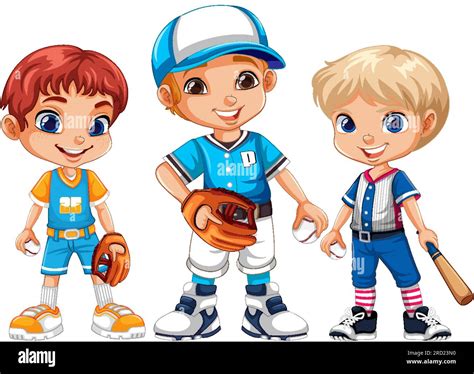 Baseball Player Cartoon Character Illustration Stock Vector Image And Art