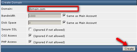 directadmin domain setup pandt knowledgebase