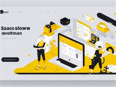 Premium AI Image SaaS Company Illustration Of Website Developmen