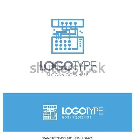 Analog Connection Device Module Sound Blue Stock Vector Royalty Free 1451126393 Shutterstock