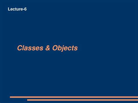 ppt classes and objects powerpoint presentation free download id 6317384