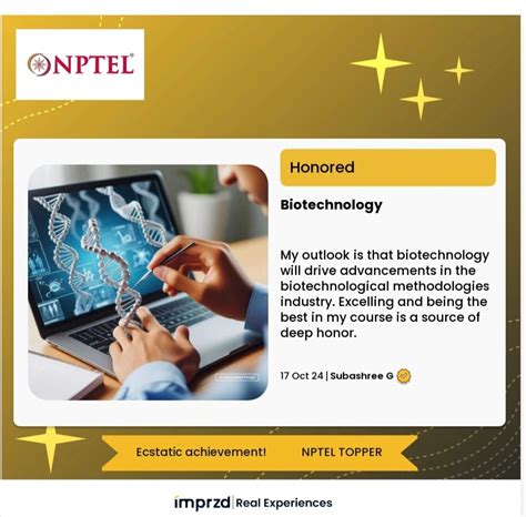 Subashree G On Linkedin Nptel Bioreactor Biotechnology Bioprocessing Onlinelearning