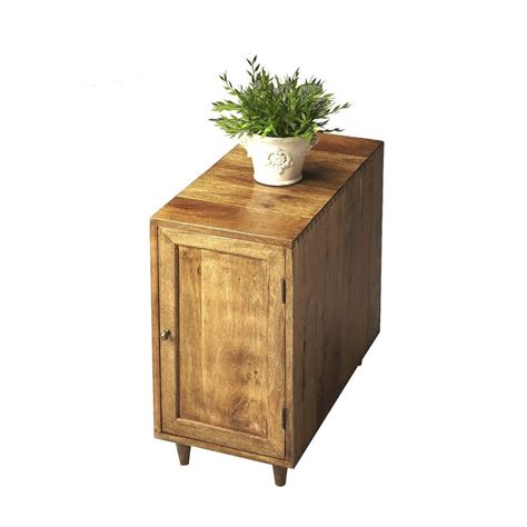 Modern Expressions Wooden Rectangular Chairside Chest Light Brown