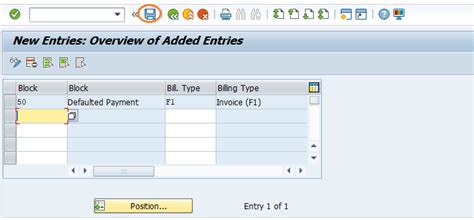 SAP SD Create Blocking Reason