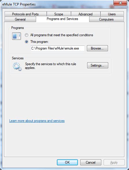 configuring windows 7 firewall for emule hubpages
