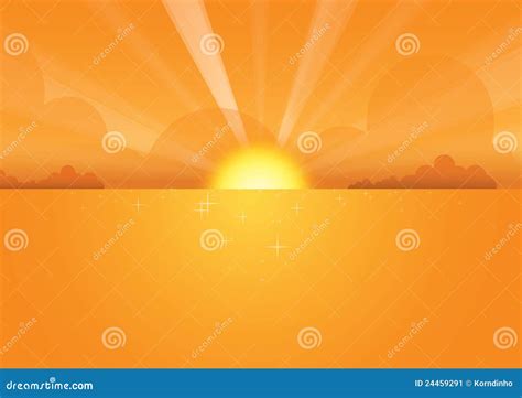 Sunset Vector Background Stock Vector Illustration Of Pink 24459291